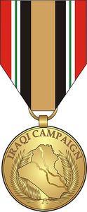 Iraq Campaign Medal Die-Cut Vinyl Decal Sticker