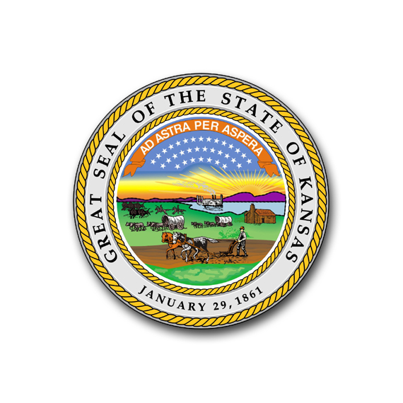 Kansas State Seal Vinyl Transfer Decal
