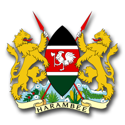 Kenya Coats Of Arms 8" Decal