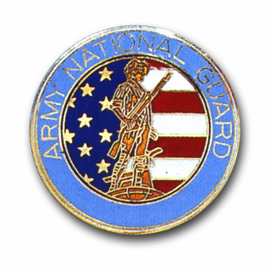 Large Army National Guard Military Lapel Pin