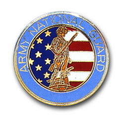 Large Army National Guard Military Lapel Pin