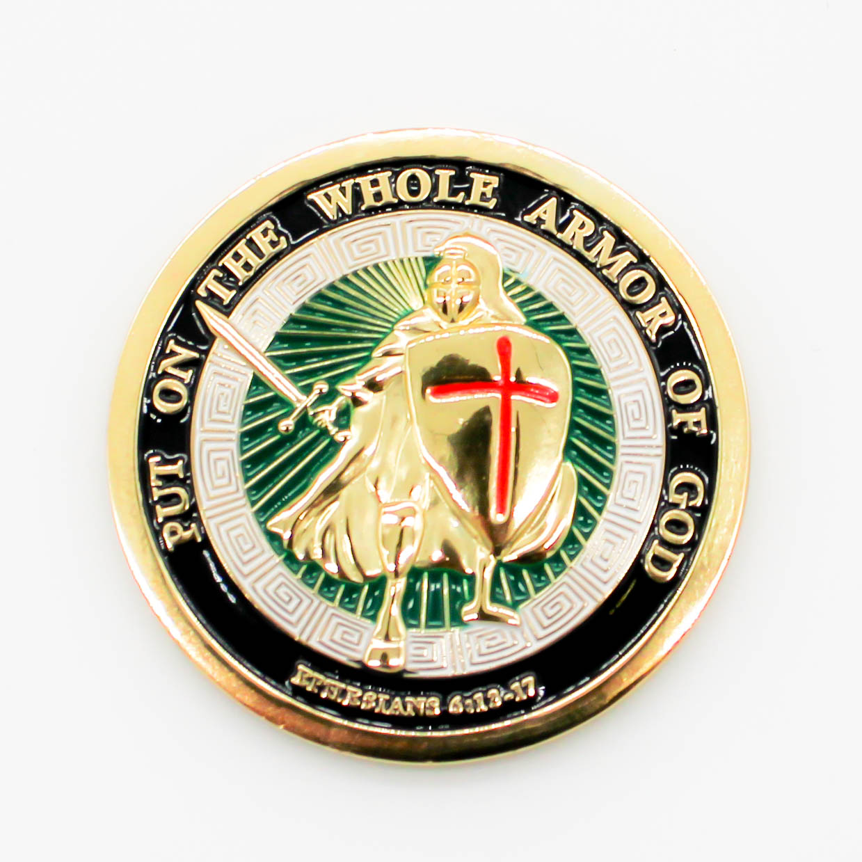 Put on the Whole Armor of God Challenge Coin