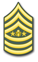 Sergeant Major of the Army Rank Vinyl Transfer Decal
