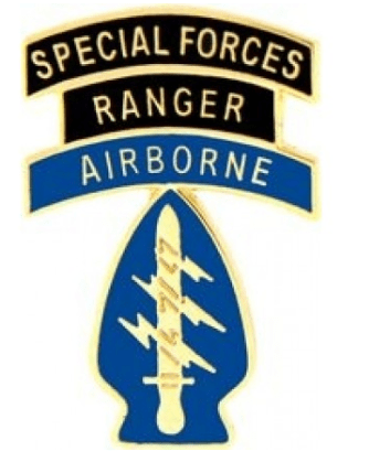 Special Forces Ranger Airborne 1 1/8" Lapel Pin
