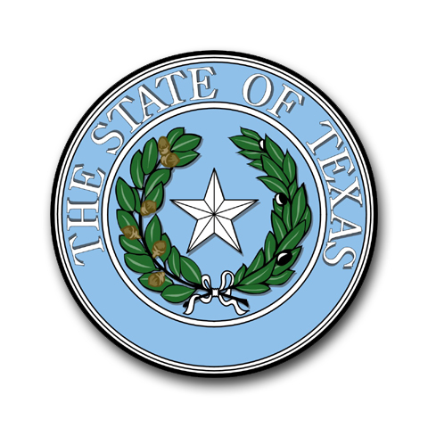 Texas State Seal 3.8" Vinyl Transfer Decal