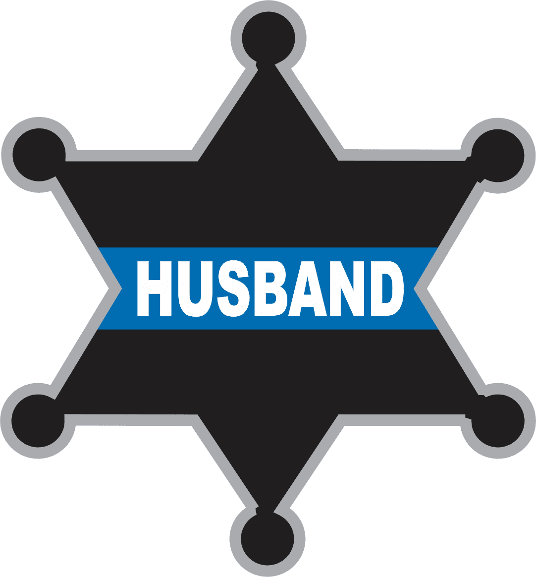 Thin Blue Line Husband Sheriff Badge Decal