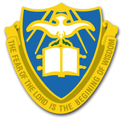 U.S. Army Chaplain Center and School Unit Crest Vinyl Transfer Decal