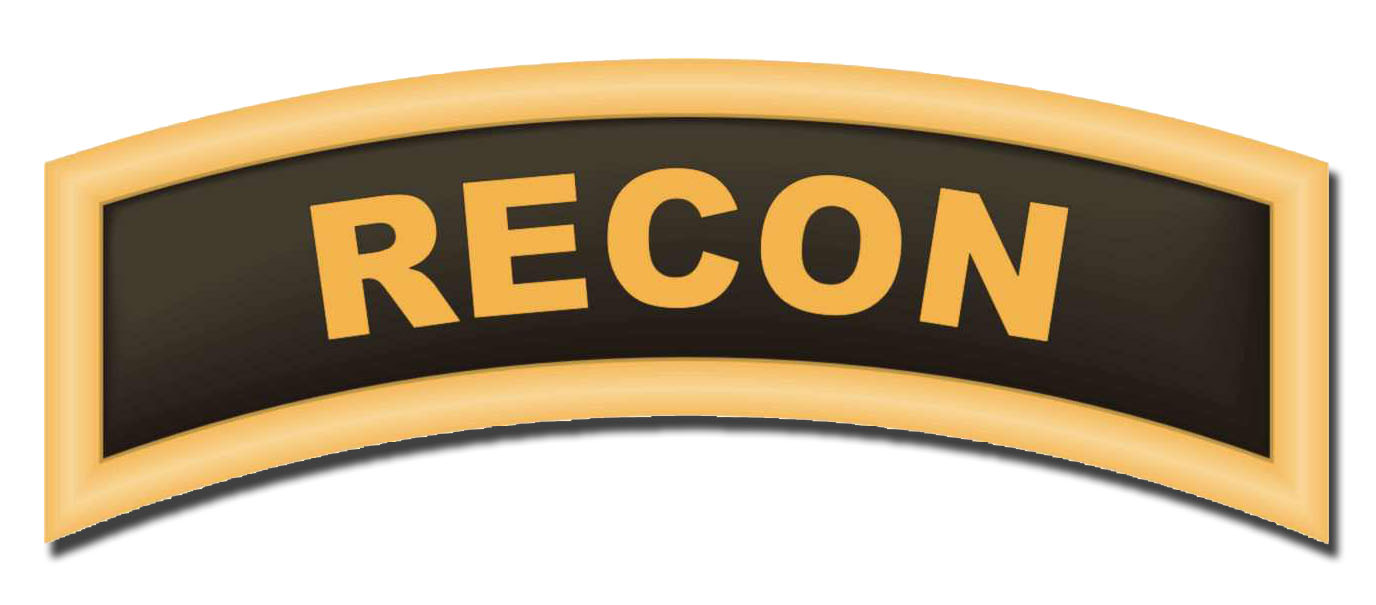 U.S. Army Recon Tab Sticker Decal