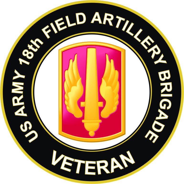 US Army 18th Field Artillery Brigade Veteran Sticker Decal