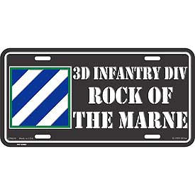 US Army 3rd Infantry Division Custom License Plate
