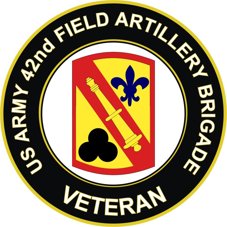 US Army 42nd Field Artillery Brigade Veteran Sticker Decal