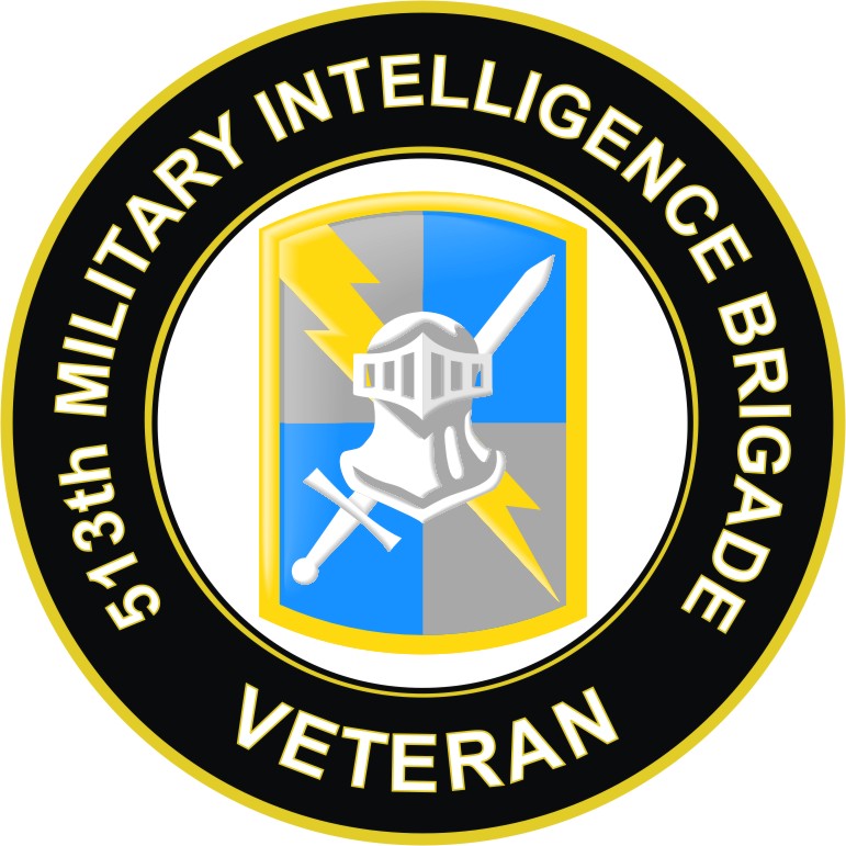 US Army 513th Military Intelligence Brigade Veteran Sticker Decal