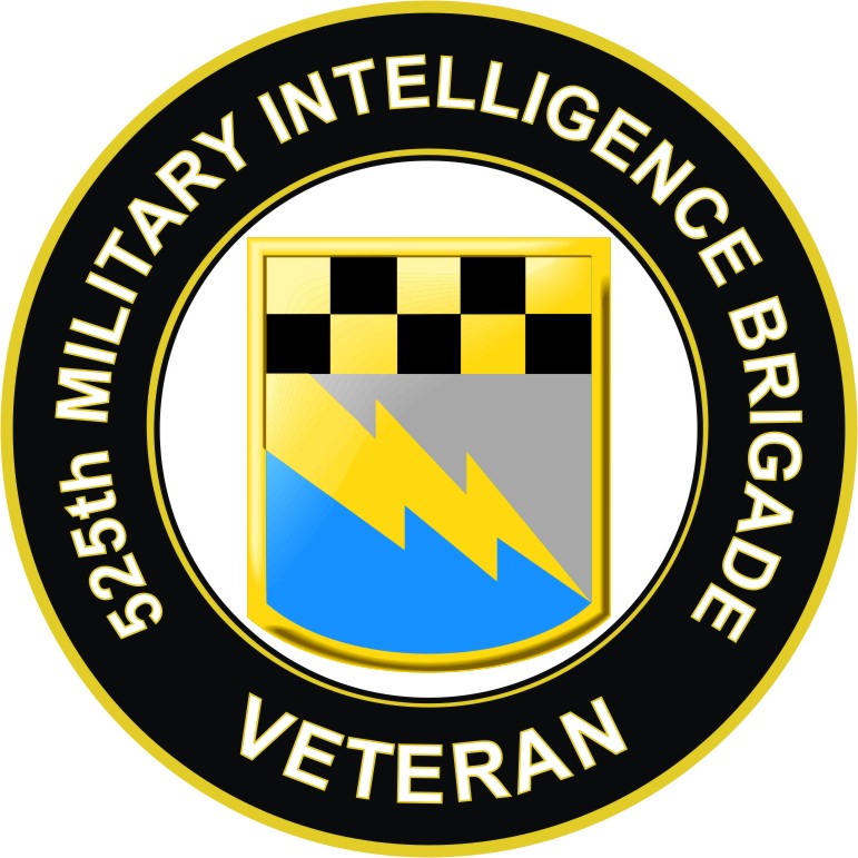 US Army 525th Military Intelligence Brigade Veteran Sticker Decal