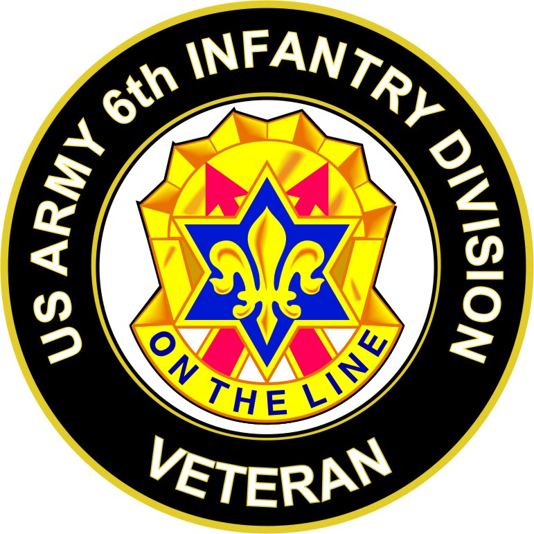 US Army 6th Infantry Division Unit Crest Veteran Sticker Decal