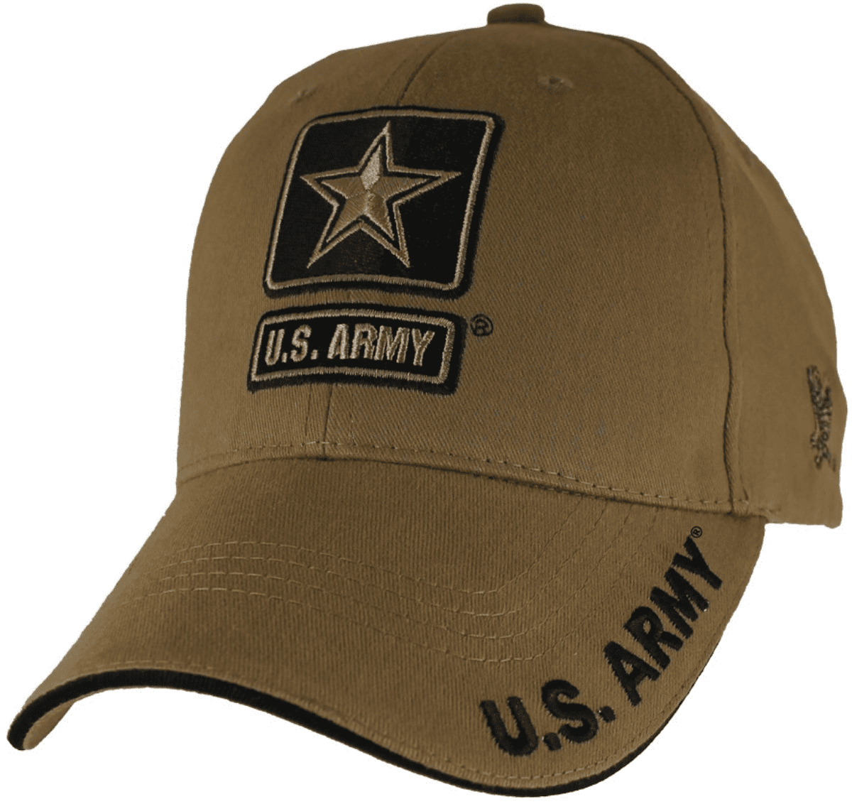 US Army Logo Coyote Brown Ball Cap