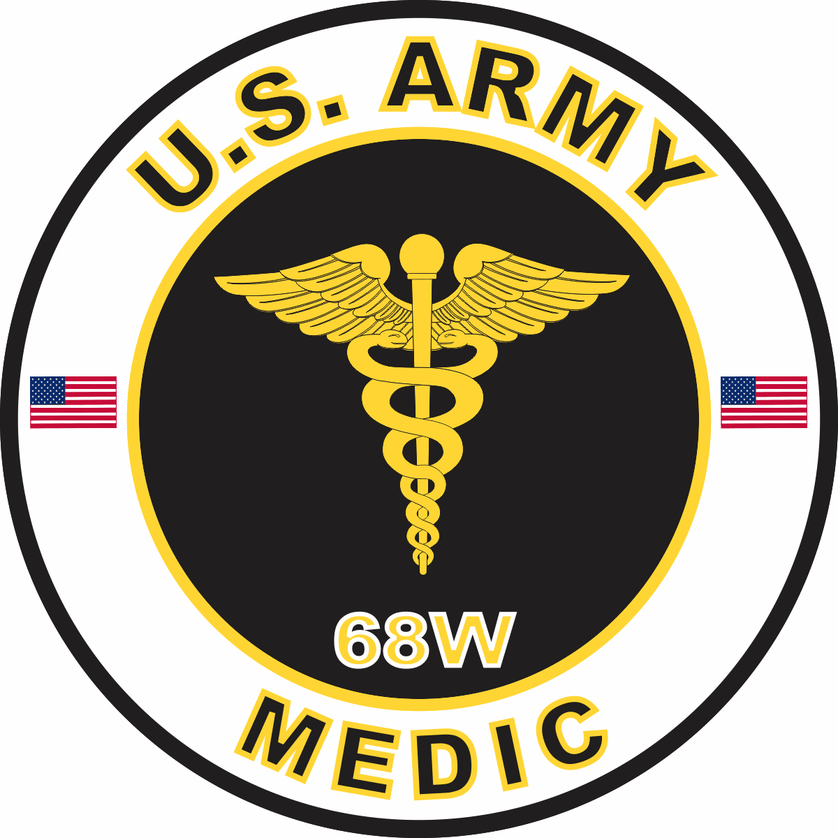 US Army MOS 68W Decal Medic