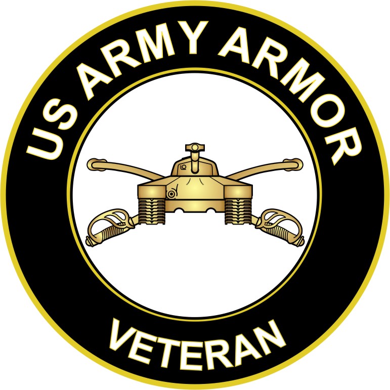 US Army Veteran Armor Sticker Decal