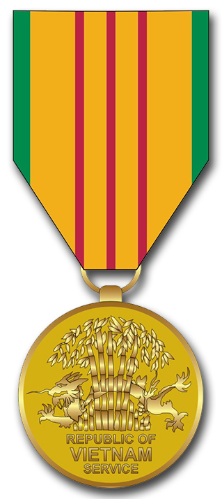 Vietnam Service Ribbon Medal Die-Cut Vinyl Decal Sticker
