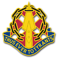 Virginia State Area Command Unit Crest Vinyl Transfer Decal