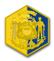 Wisconsin State Area Command Unit Crest 3.8" Vinyl Transfer Decal