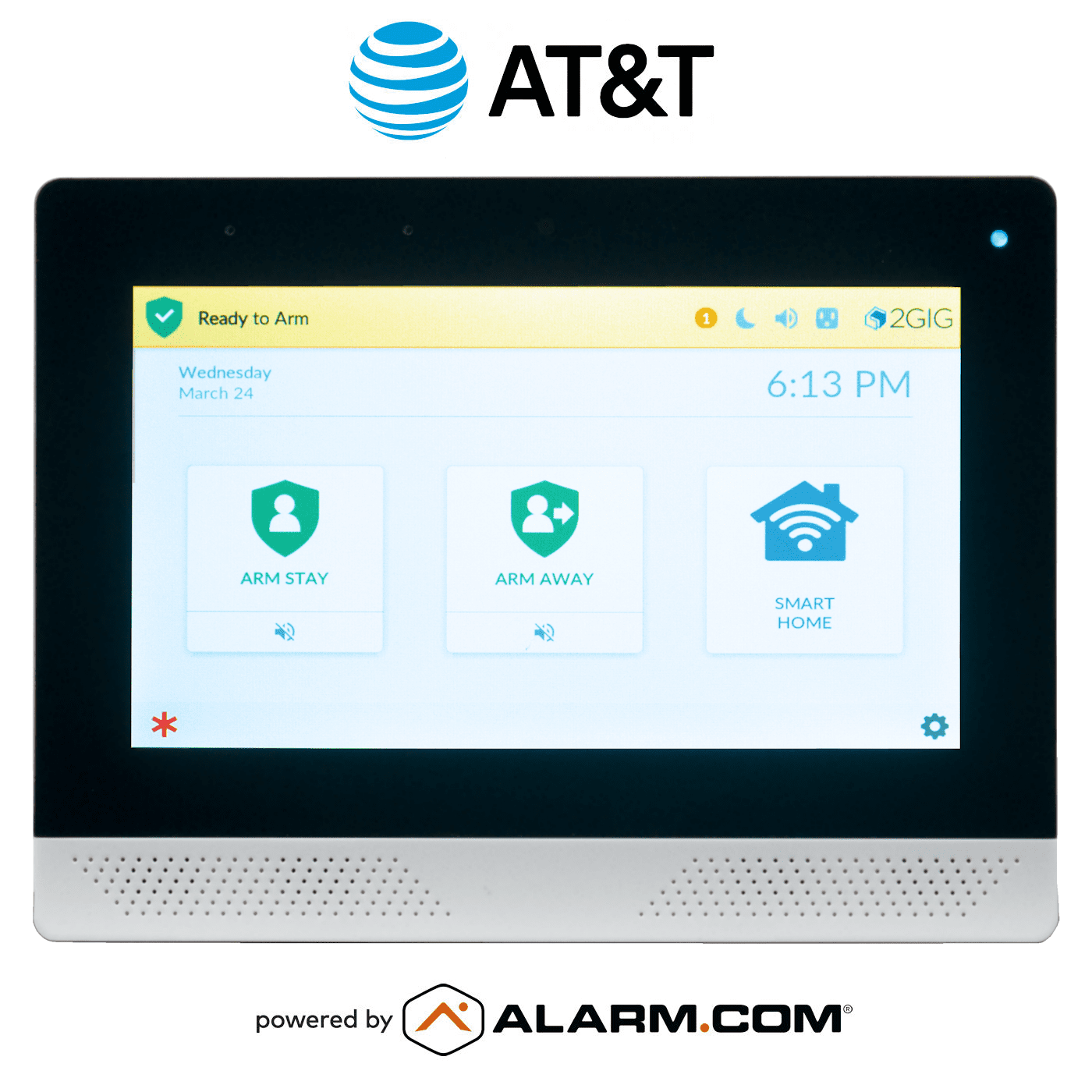 2GIG-EDG-NA-AA - 2GIG EDGE Wireless Touchscreen Control Panel (Built-In ...