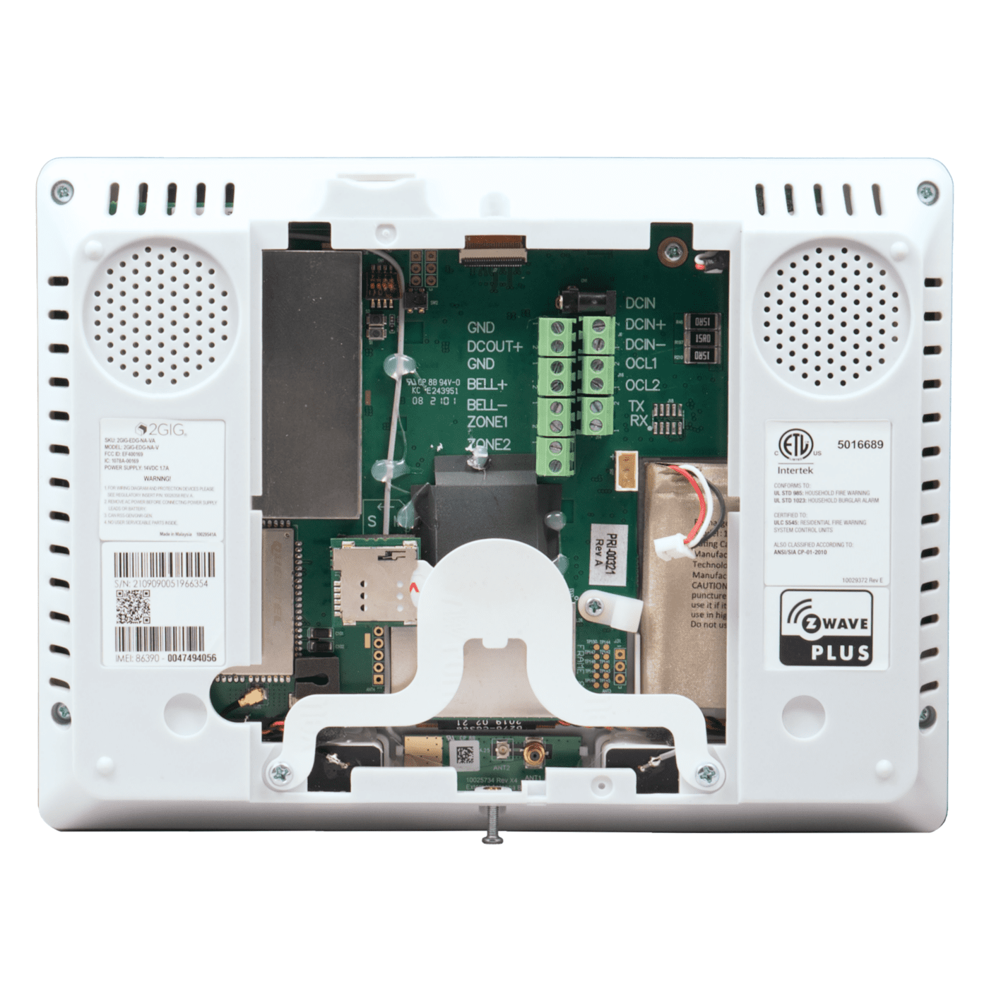 2GIG-EDG-NA-VA - 2GIG EDGE Wireless Touchscreen Control Panel (Built-In ...