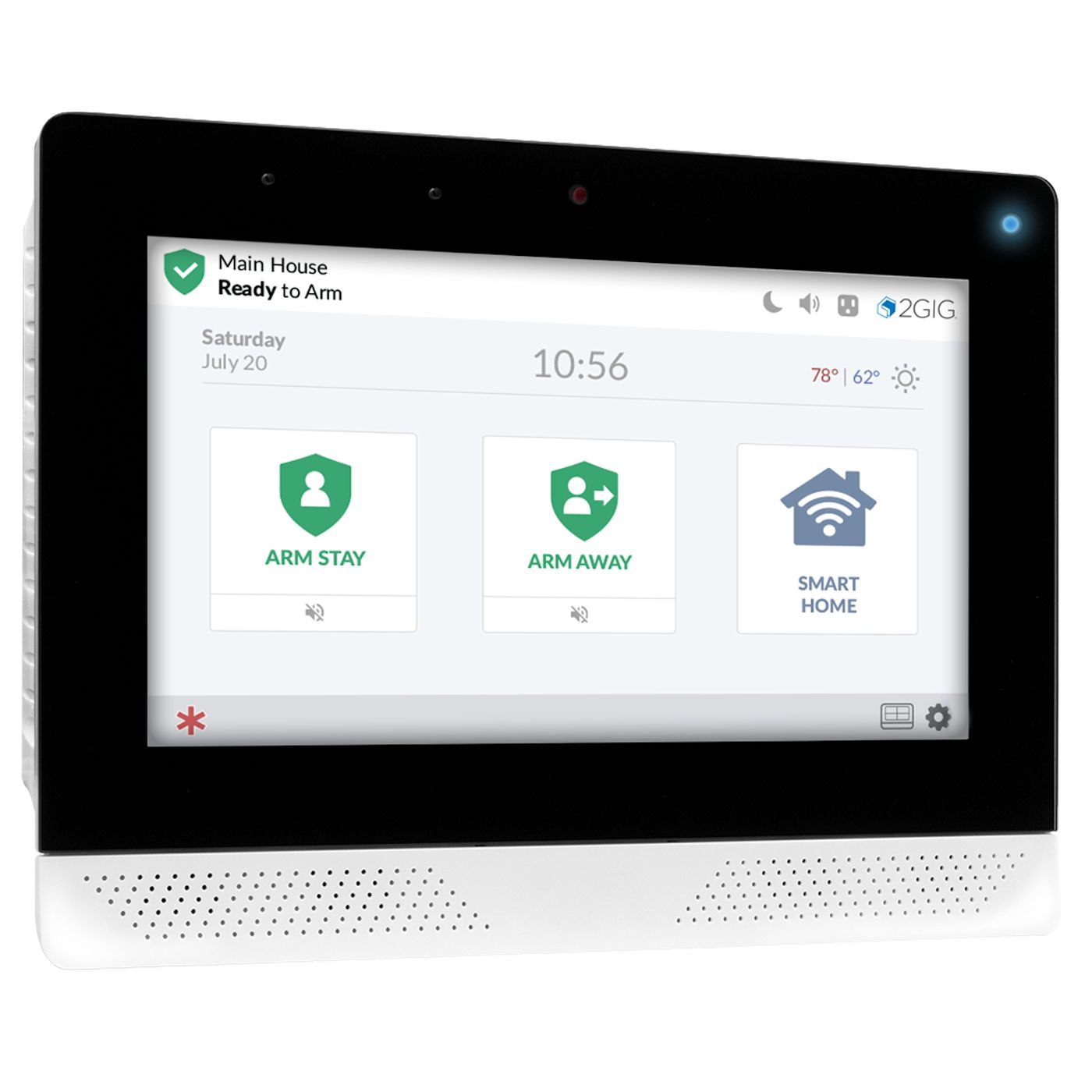 2GIG-EDG-RK - 2GIG Wireless Secondary Touchscreen Alarm Keypad (for ...