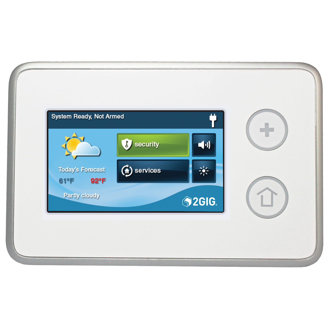 2GIG-TS1-E - 2GIG Wireless Secondary Touchscreen Alarm Keypad (for Any ...