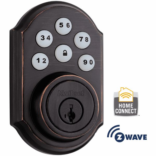 99100-006 - Kwikset Z-Wave SmartCode Wireless Deadbolt (Venetian Bronze)