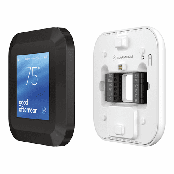 ADC-T40K-HD - Alarm.com Smart Thermostat HD with Color Touchscreen (Black Display)