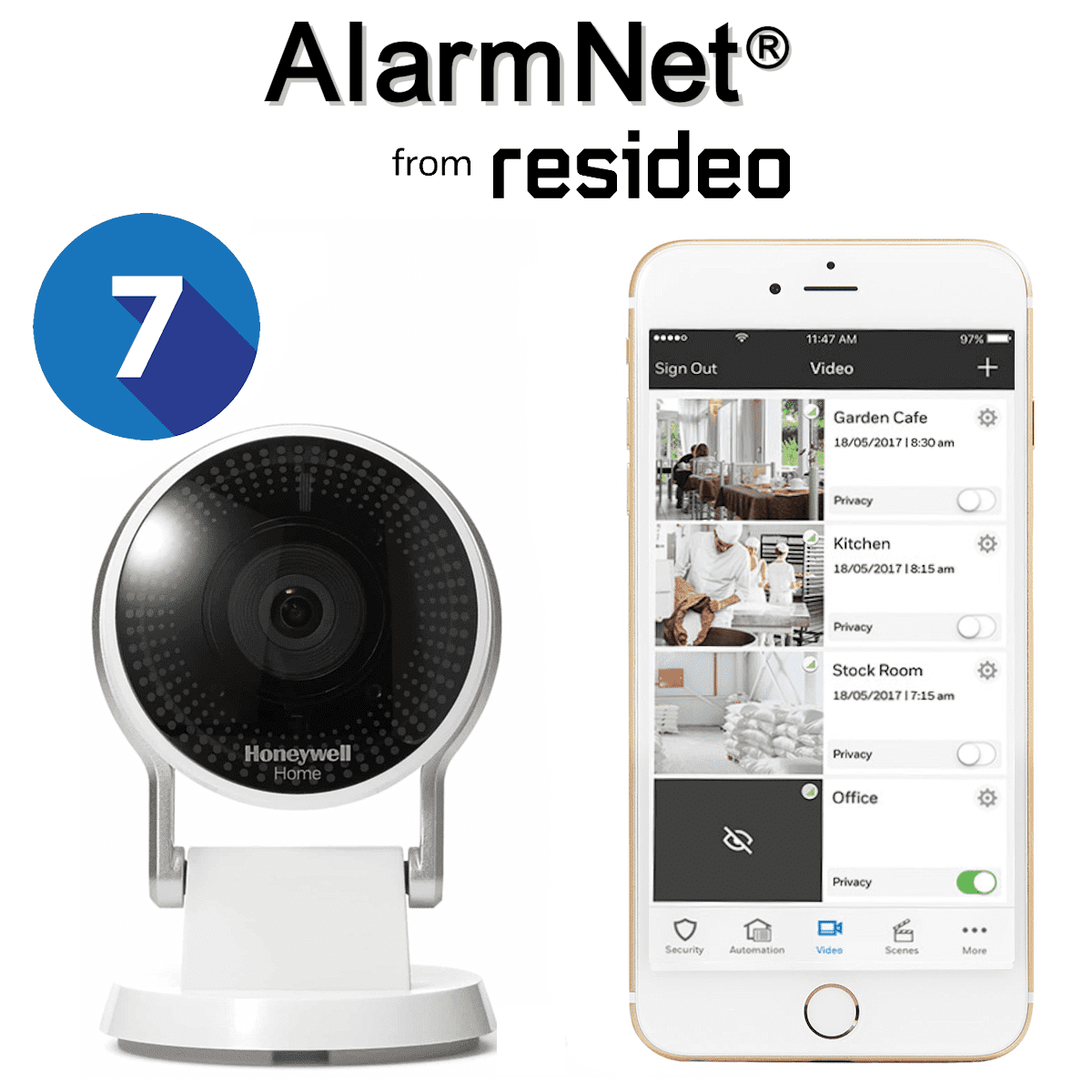 AlarmNet Commercial Business Video Surveillance Services with 7-Days ...