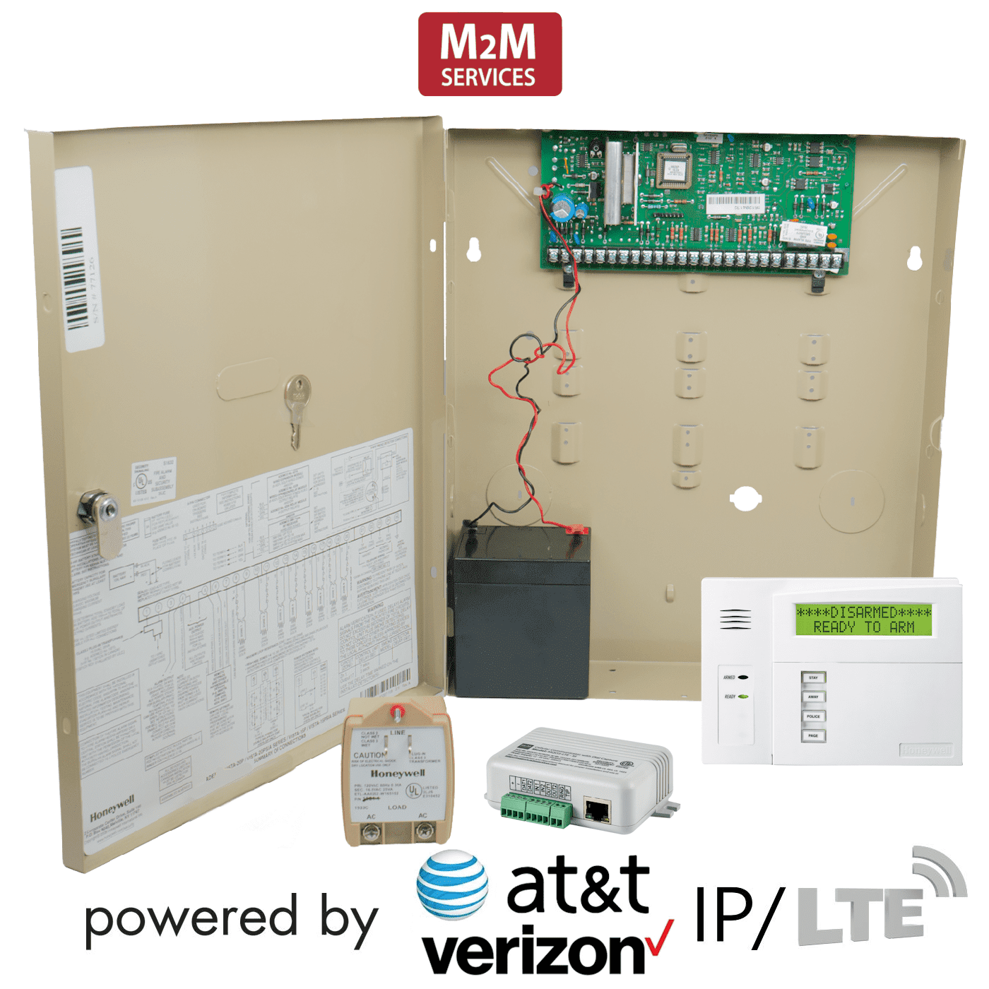 Honeywell Home VISTA 20P Dual-Path LAN/Cellular AT&T/Verizon LTE-M Hybrid Security System ...