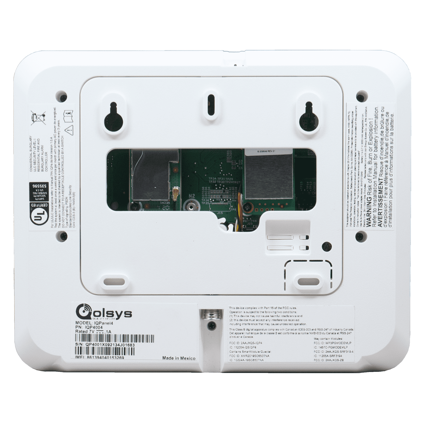 IQP4004 - Qolsys IQ Panel 4 Wireless Touchscreen Control Panel for ...