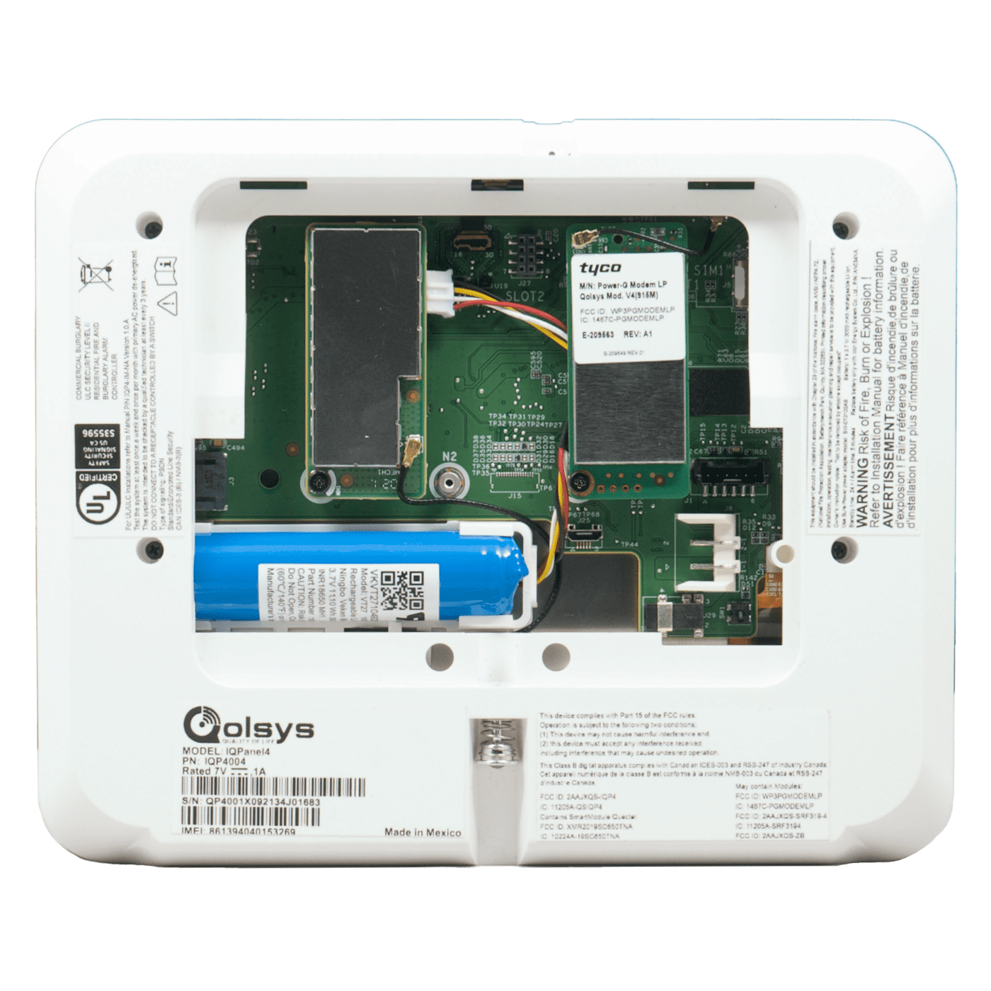 IQP4004 - Qolsys IQ Panel 4 Wireless Touchscreen Control Panel for ...