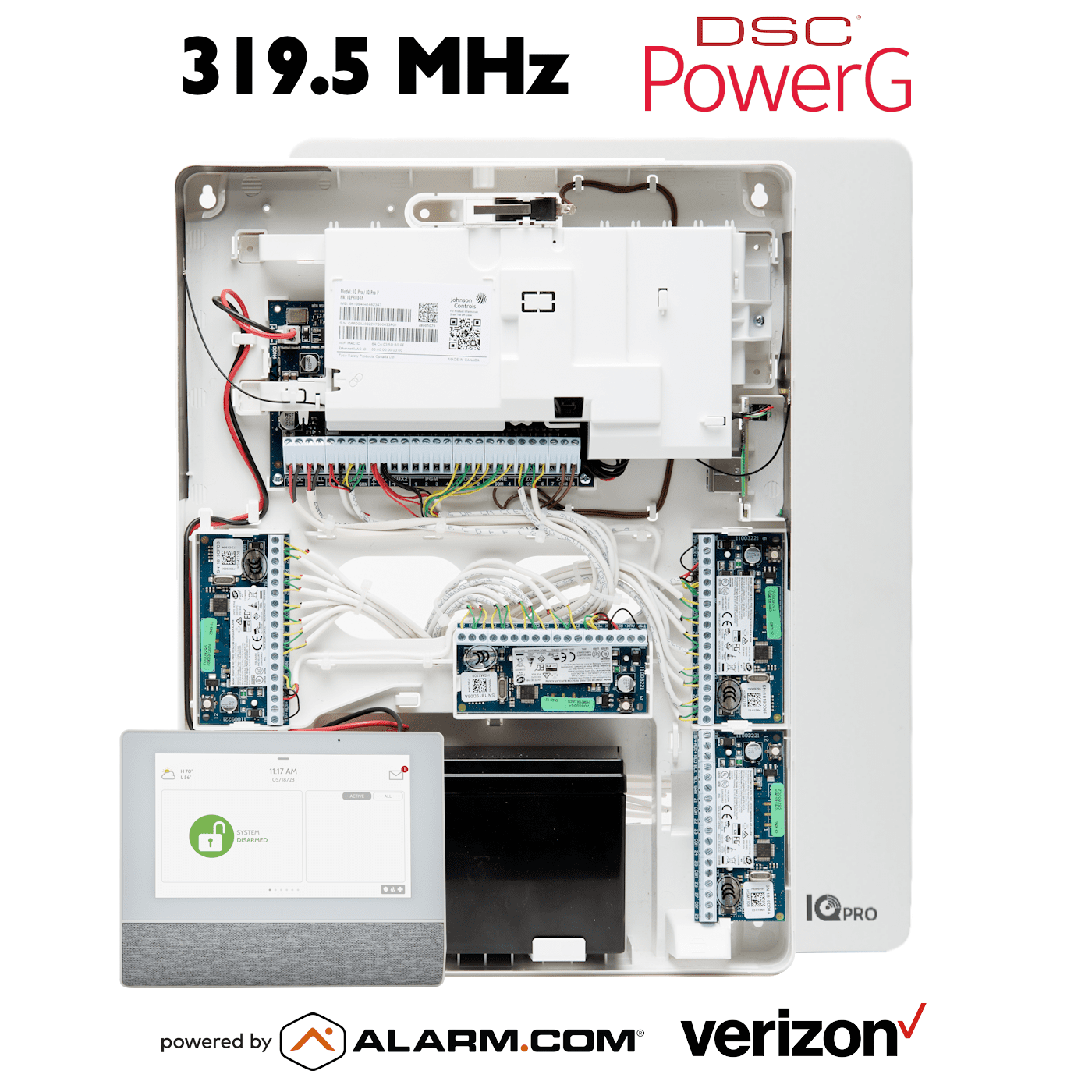 IQPR001M-KIT - Qolsys IQ Pro Dual-Path WiFi/Cellular Verizon LTE Hybrid ...