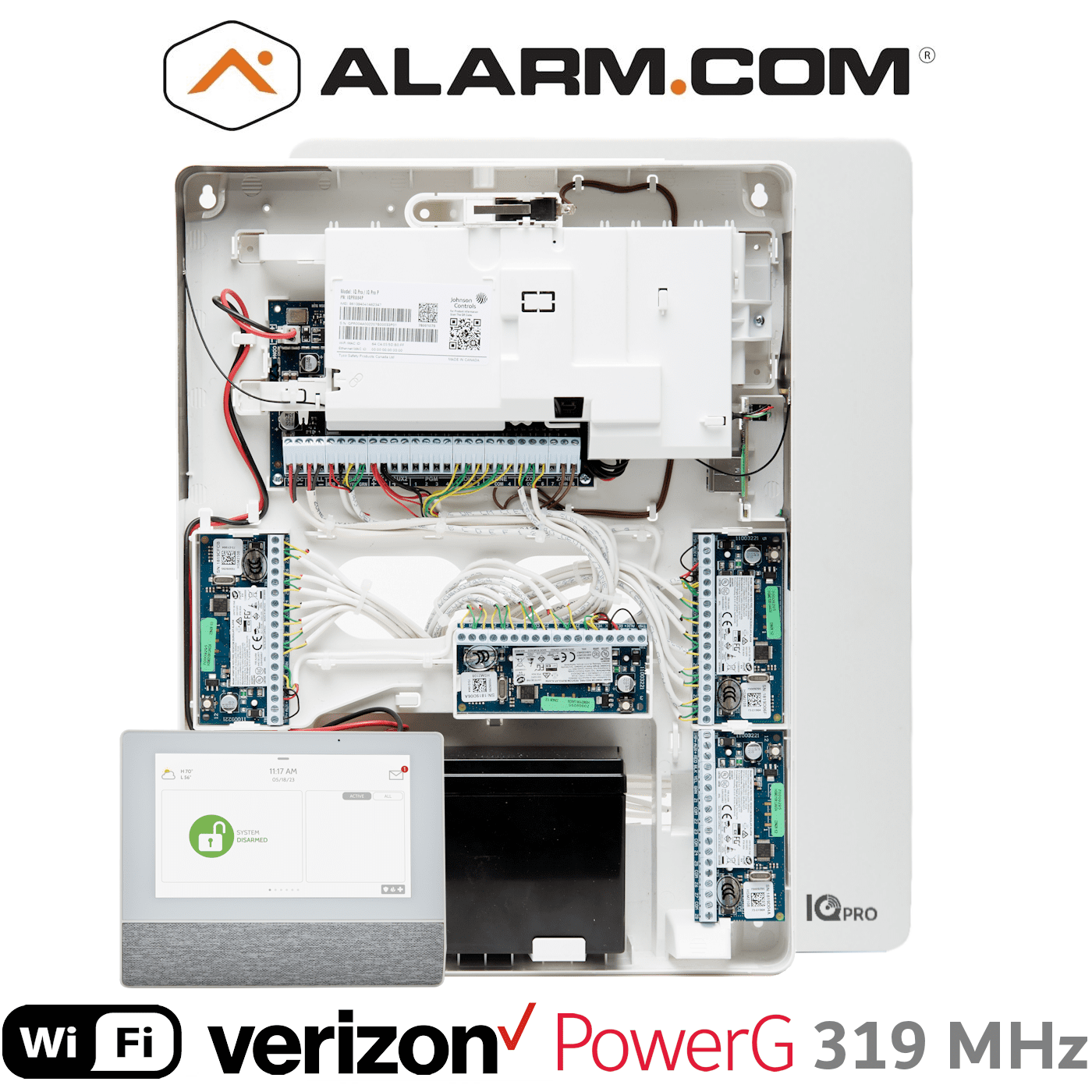 IQPR001M-KIT - Qolsys IQ Pro Dual-Path WiFi/Cellular Verizon LTE Hybrid ...