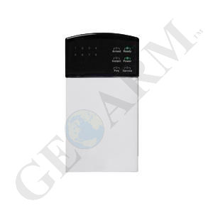 NX-1508E - GE Interlogix NetworX Hardwired 8-Zone Slimline LED Alarm Keypad