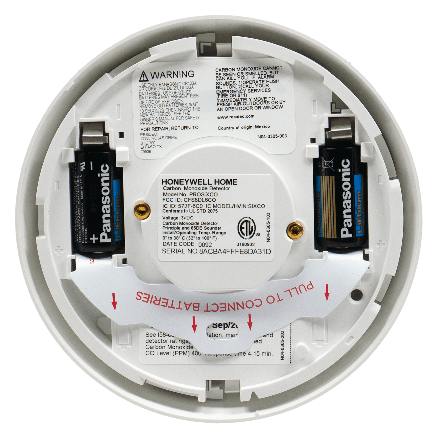 PROSiXCO - Resideo Honeywell Home Wireless Carbon Monoxide Detector ...