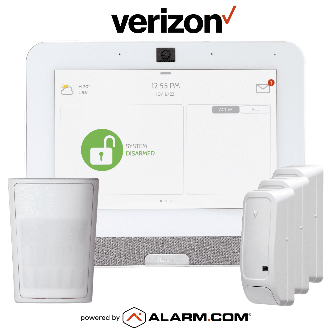 IQP4001-PGKIT - Qolsys IQ Panel 4 Dual-Path WiFi/Cellular Verizon LTE ...