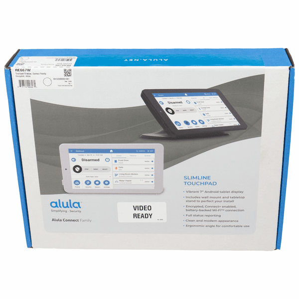 RE667W - Alula Wireless Slimline Touchscreen White Alarm Keypad (for ...