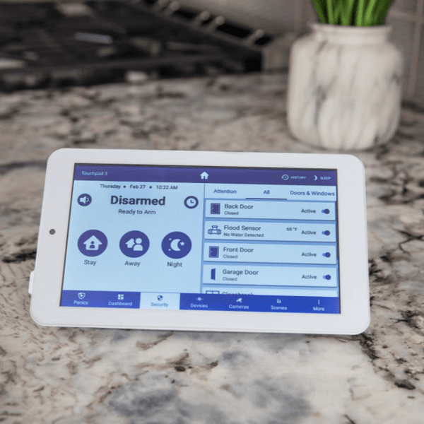 RE667X-PRO-R - Alula Wireless Slimline Touchpad White Alarm Keypad with ...