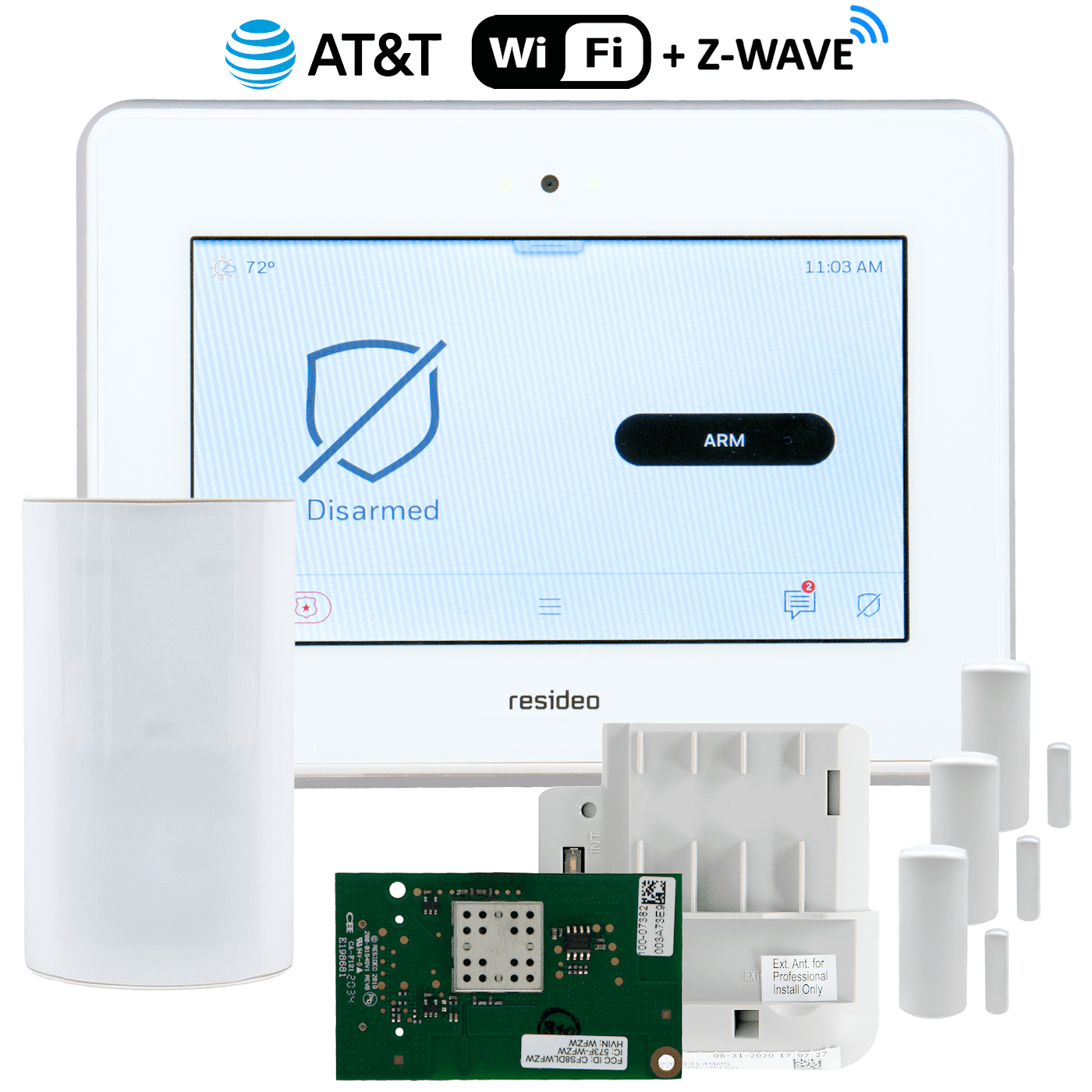 Resideo ProSeries PROA7PLUSC Dual-Path WiFi/Cellular AT&T LTE Wireless ...