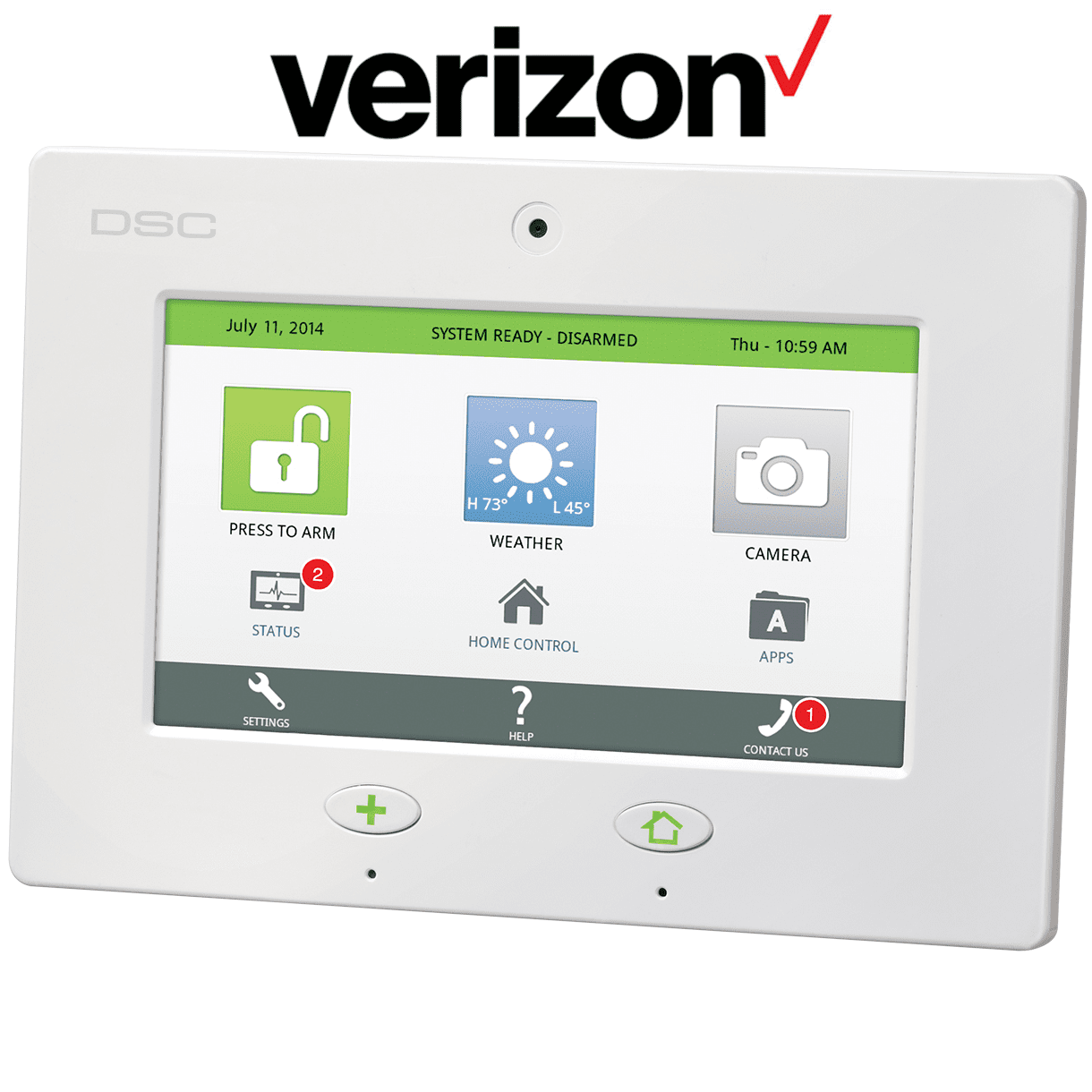 SCW467VZ - DSC Touch Cellular Verizon CDMA Wireless Control Panel ...