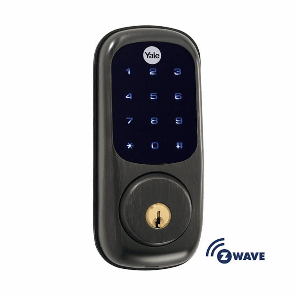 YRD220ZW0BP - Yale Z-Wave Touchscreen Keypad Deadbolt (Bronze Color)