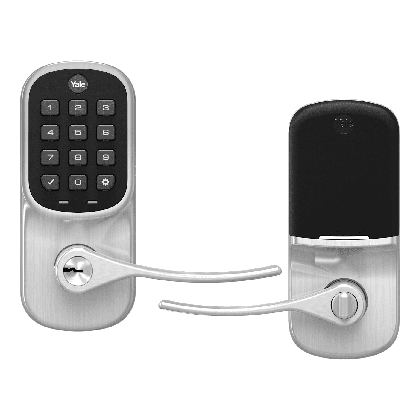 YRL216-ZW2-619 - Yale Assure Lever™ Pushbutton Keypad Lock and Keyhole ...