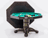 The Boca 3 in 1 Bumper Pool Table - 48" Octagon with SLATE bed in Espresso