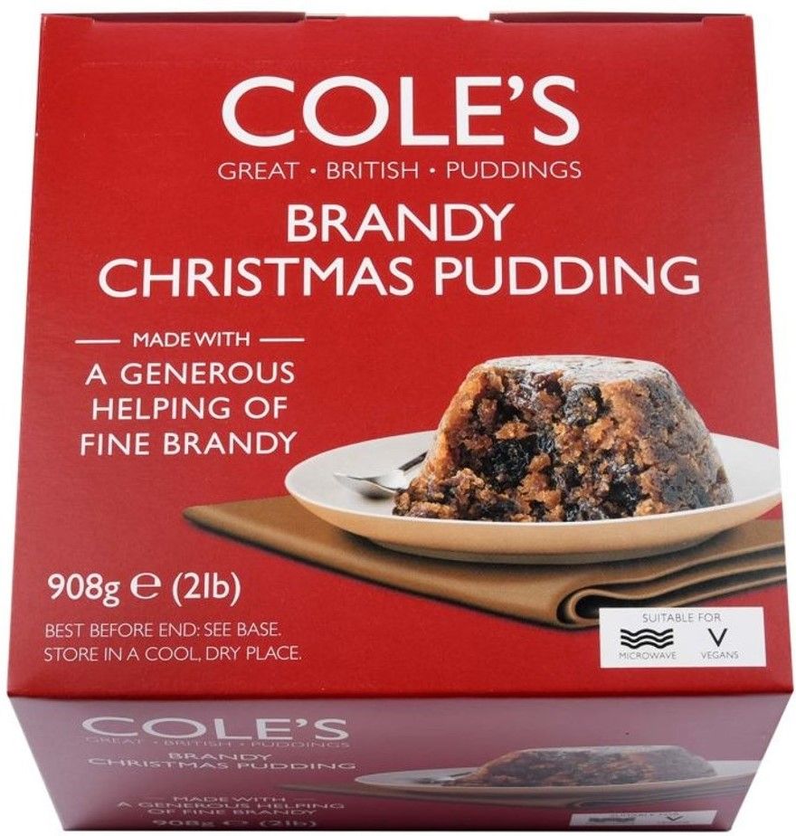 Cole's Brandy Christmas Pudding in a Box