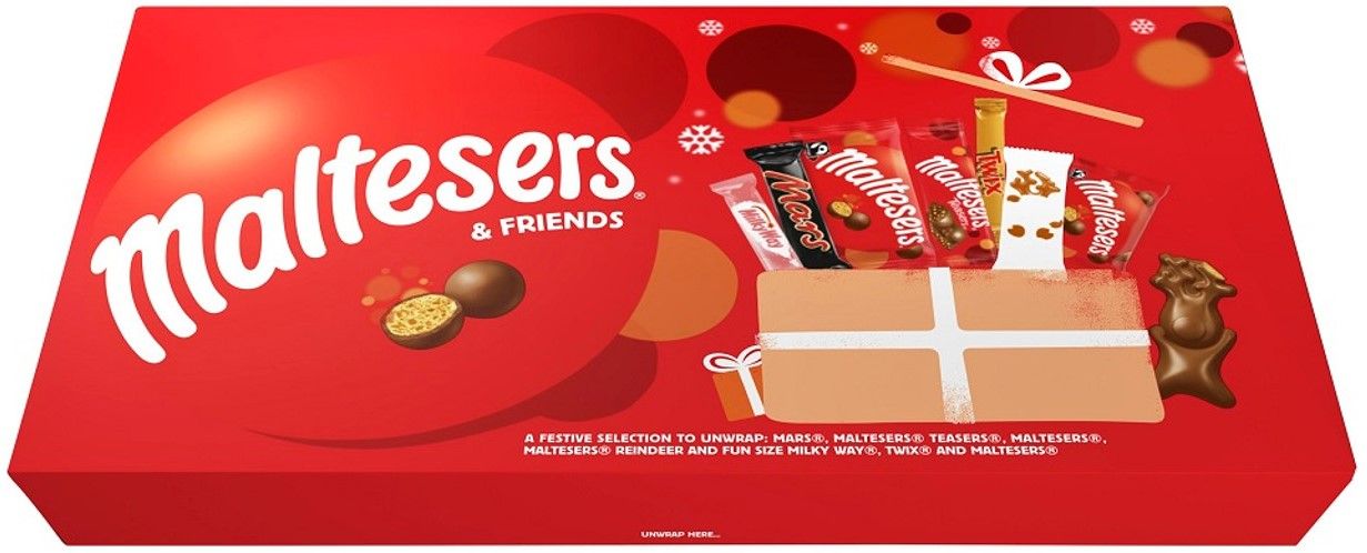 Maltesers & Friends Selection Box with fun games on the back of the box