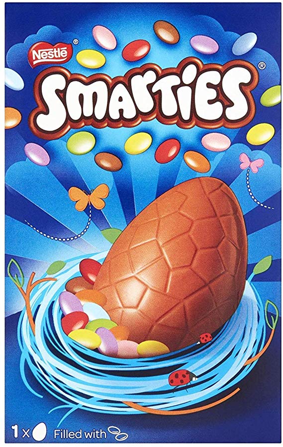 Smarties Easter Egg with 25% less packaging