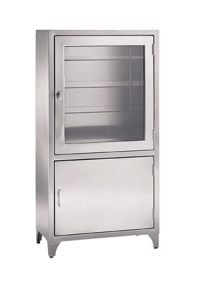 Medical Cabinets: Blickman Freestanding Kay Cabinet Model 7953SS | Physician's Resource